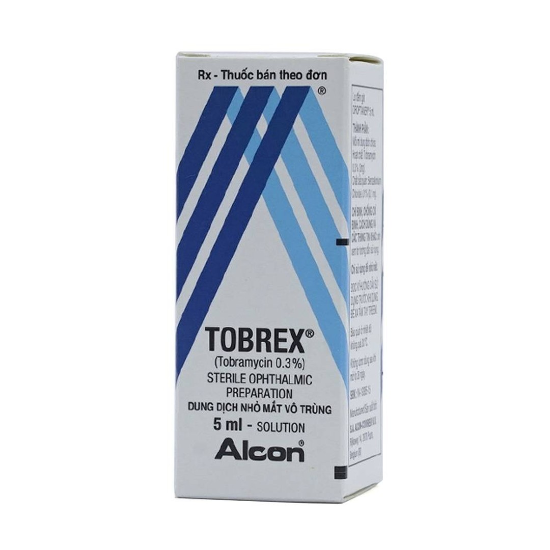 Thuốc nhỏ mắt Tobrex 0.3% trị nhiễm khuẩn ở mắt (5ml)