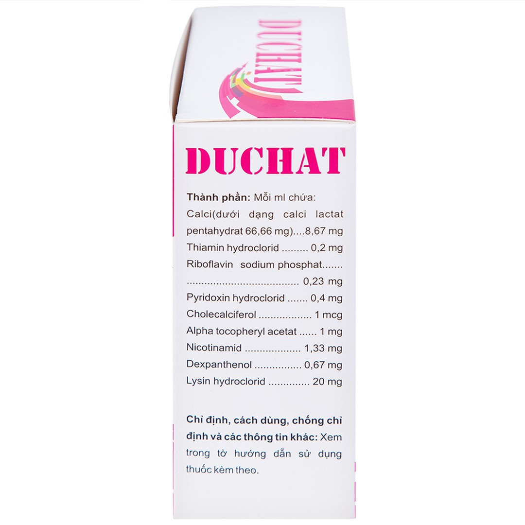 Thuốc Duchat phòng, trị thiếu vitamin, acid amin (20 ống x 7.5ml)