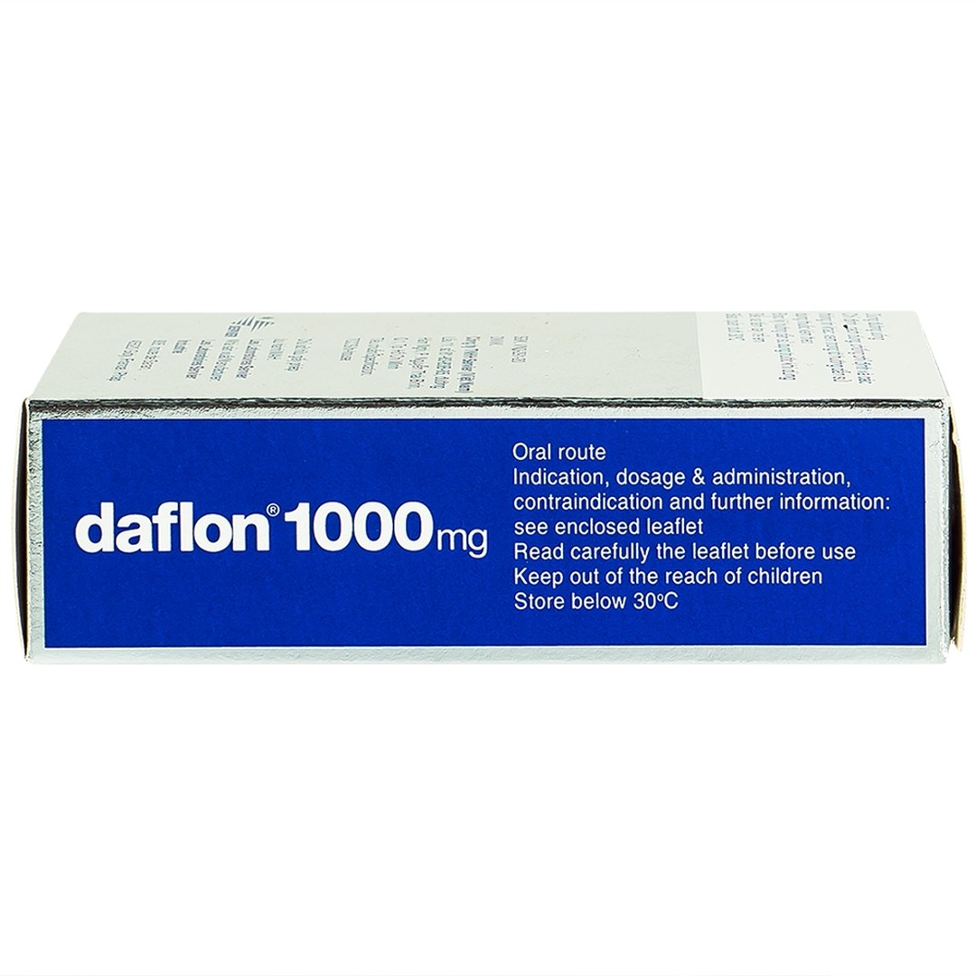 Daflon 1000mg: Thuốc điều trị trĩ cấp, suy tĩnh mạch