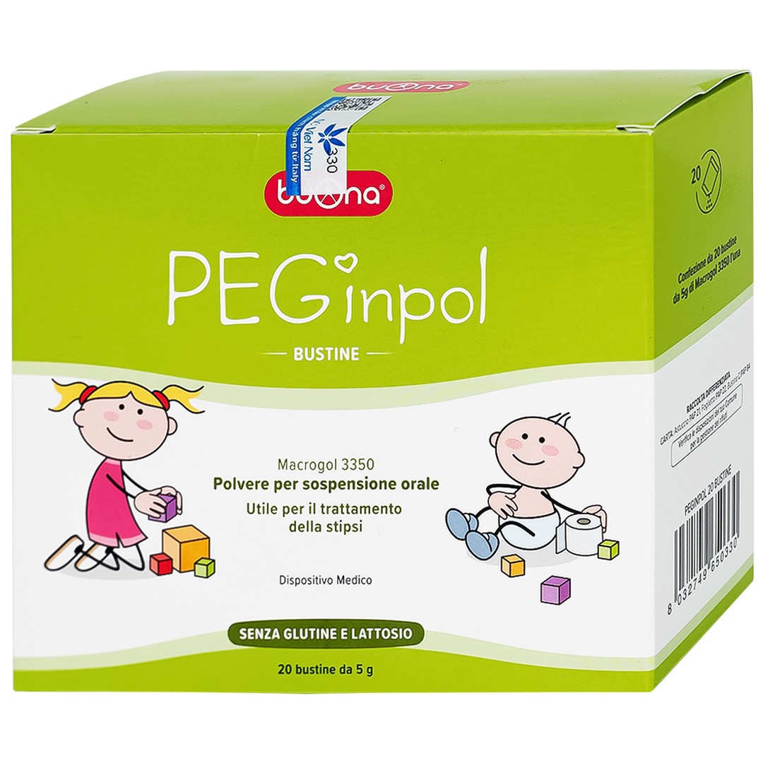 Bột nhuận tràng Peginpol Macrogol cải thiện táo bón