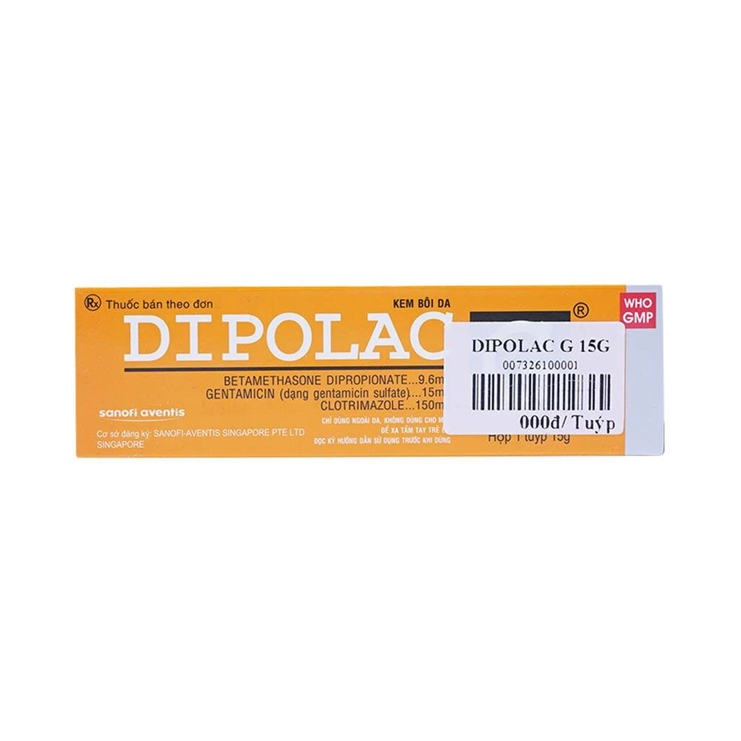 Thuốc Dipolac G tuýp 15g trị vẩy nến, viêm da tiếp xúc