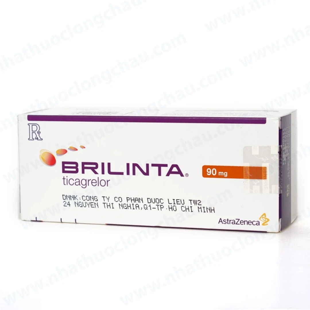 Thuốc Brilinta 90mg phòng biến cố huyết khối