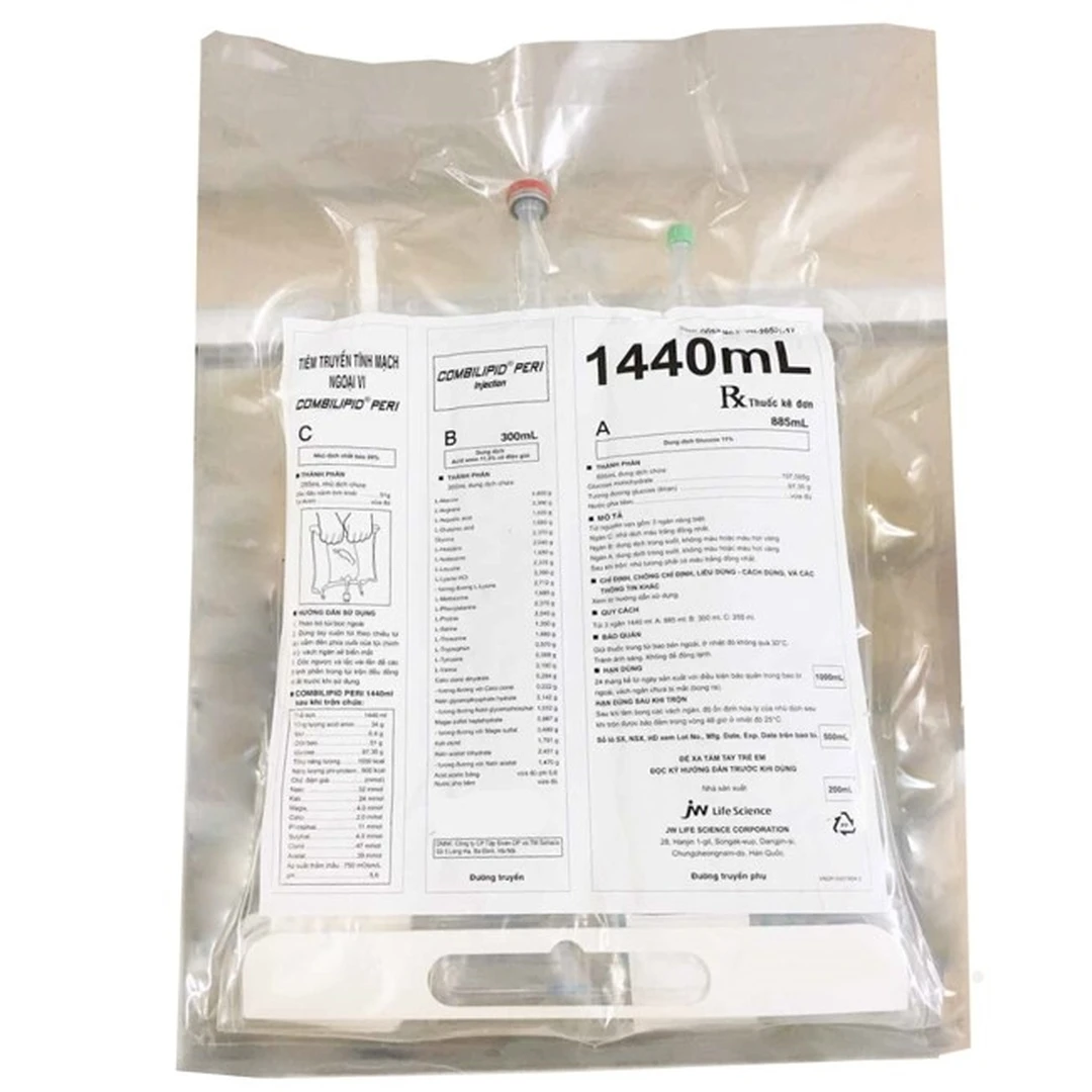 Đạm sữa tiêm truyền tĩnh mạch ngoại vi Combilipid Peri 1440ml