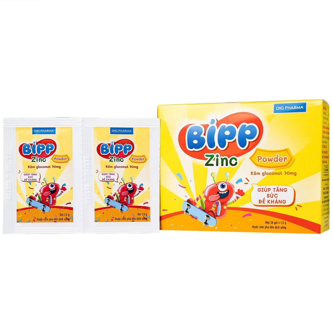 Bipp ZinC powder 70mg bổ sung kẽm, tăng sức để kháng cho trẻ