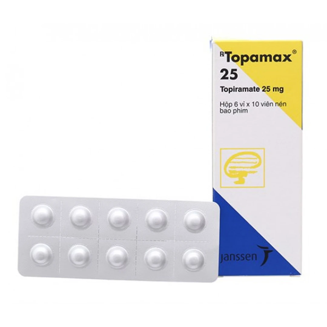 Thuốc Topamax 25mg trị động kinh, ngừa đau nửa đầu (60 viên)