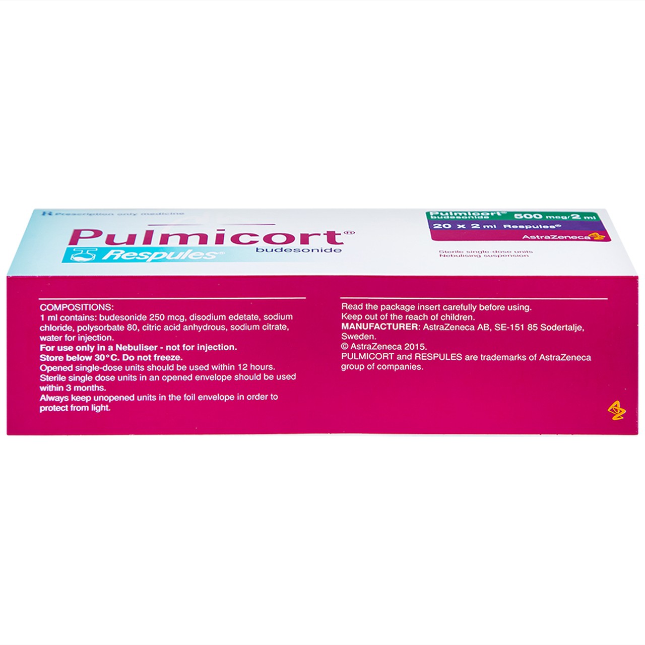Hỗn dịch khí dung Pulmicort Respules trị hen phế quản (20 ống)