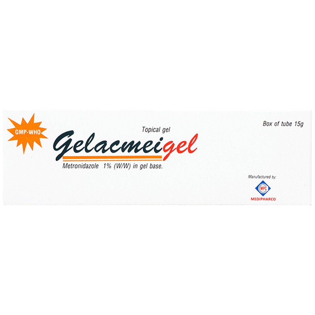 Gel bôi da Acmeigel 1% trị mụn mủ viêm, nhiễm khuẩn (15g)