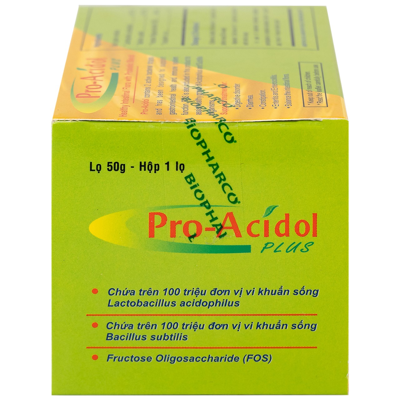 Thuốc Pro-Acidol Plus 50g Biopharco điều trị rối loạn tiêu hóa, viêm ...