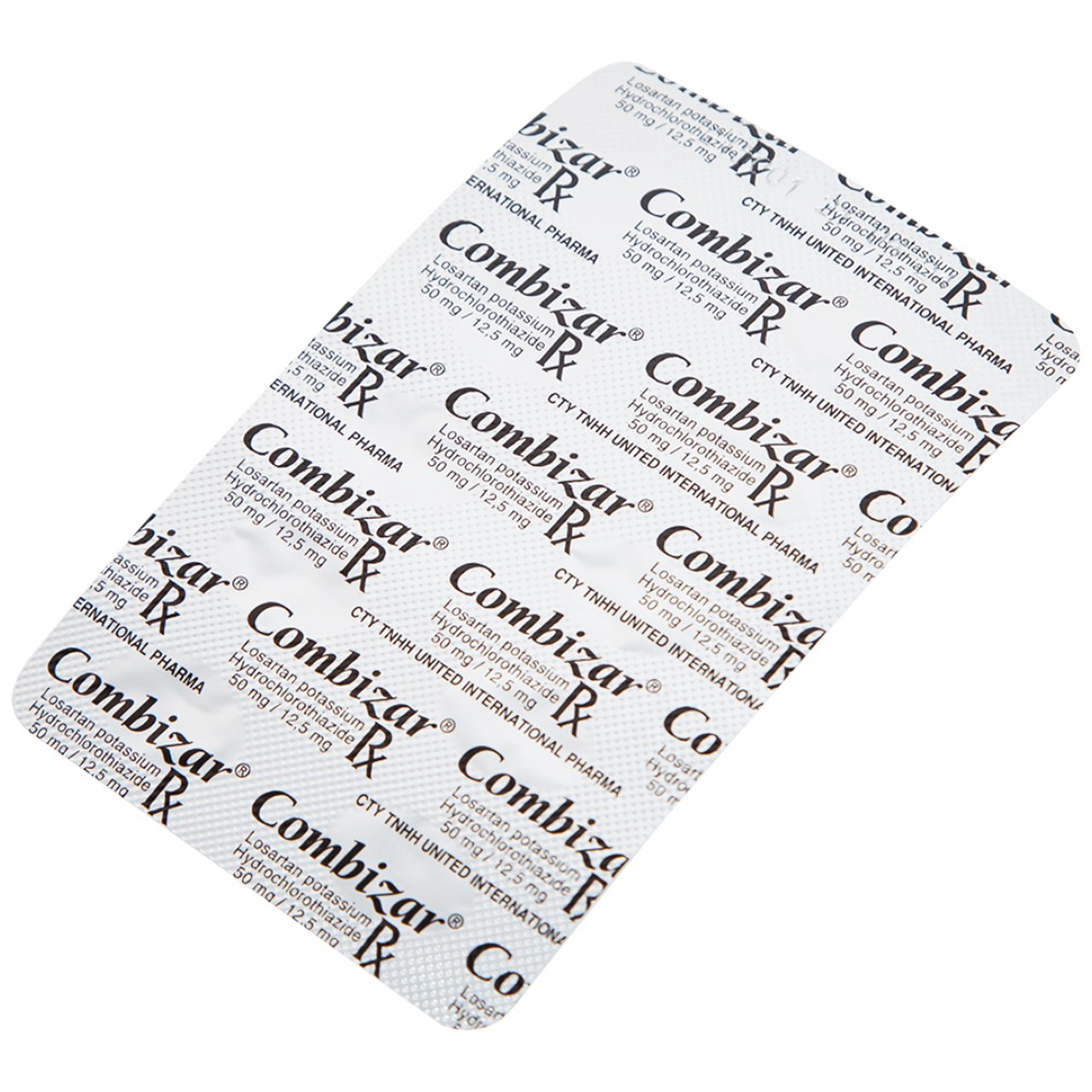 Combizar 62,5mg hộp 30 viên trị cao huyết áp