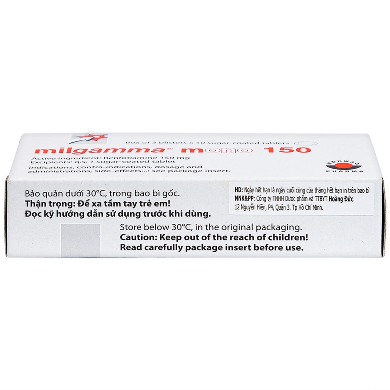 Viên nén Milgamma Mono 150 Dragenopharm điều trị viêm đa dây thần kinh ...