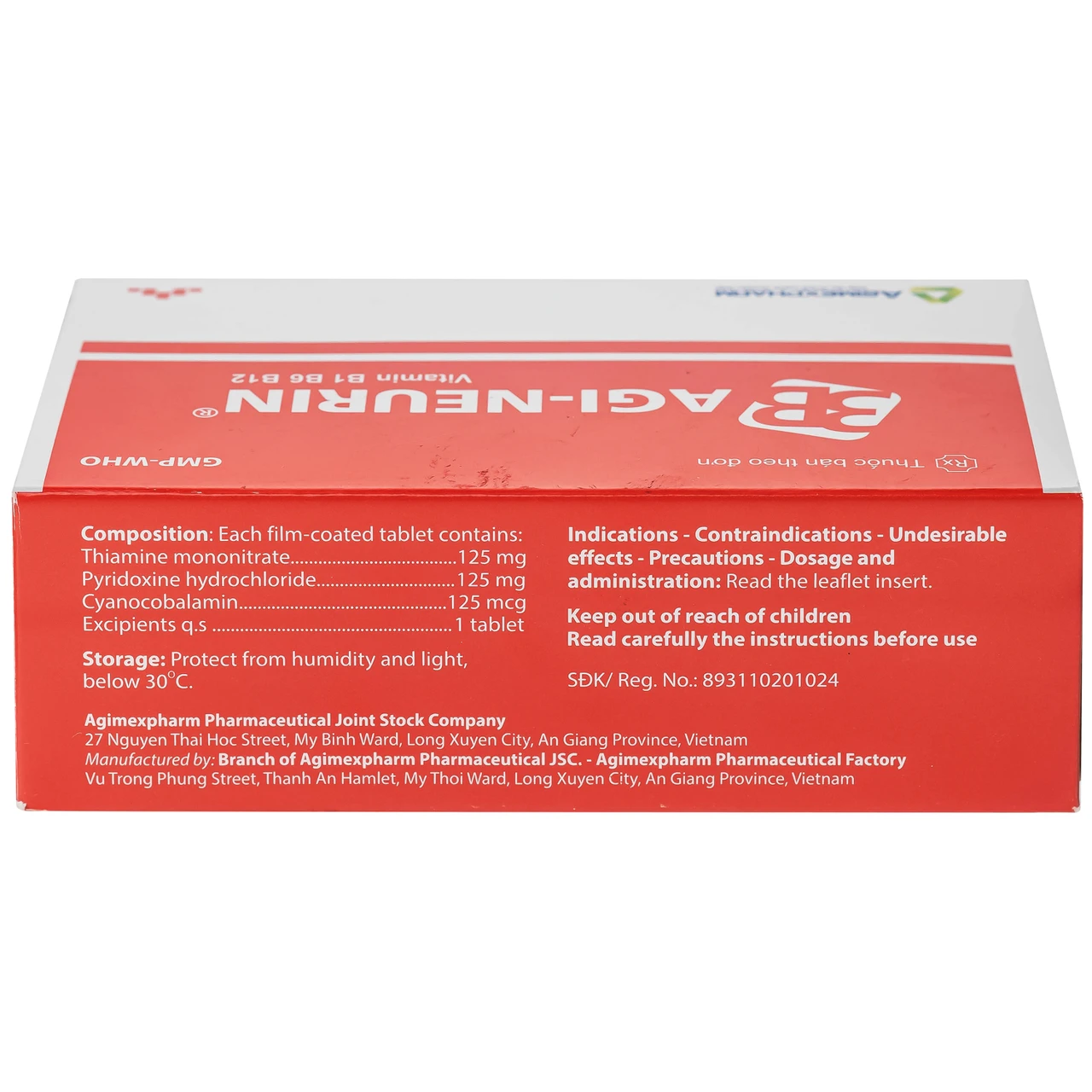 Thuốc 3B Agi-Neurin Agimexpharm điều trị các triệu chứng bệnh và các ...