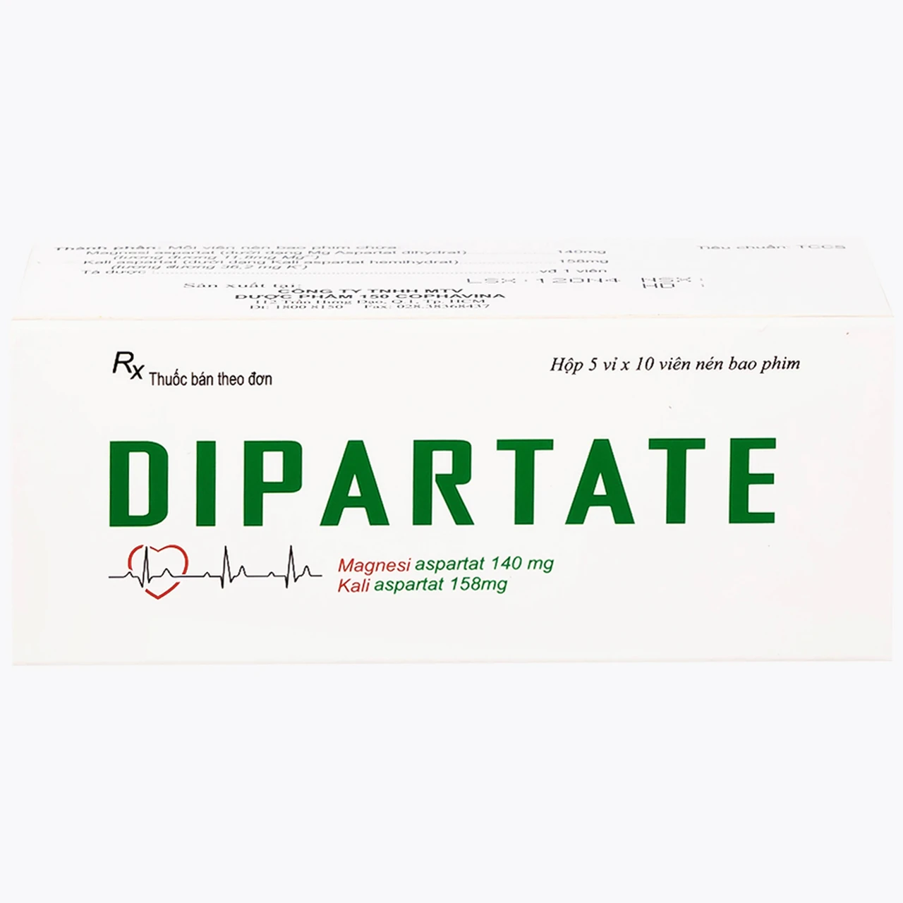 Thuốc Dipartate Cophavina bổ sung magnesi và kali, hỗ trợ điều trị suy ...