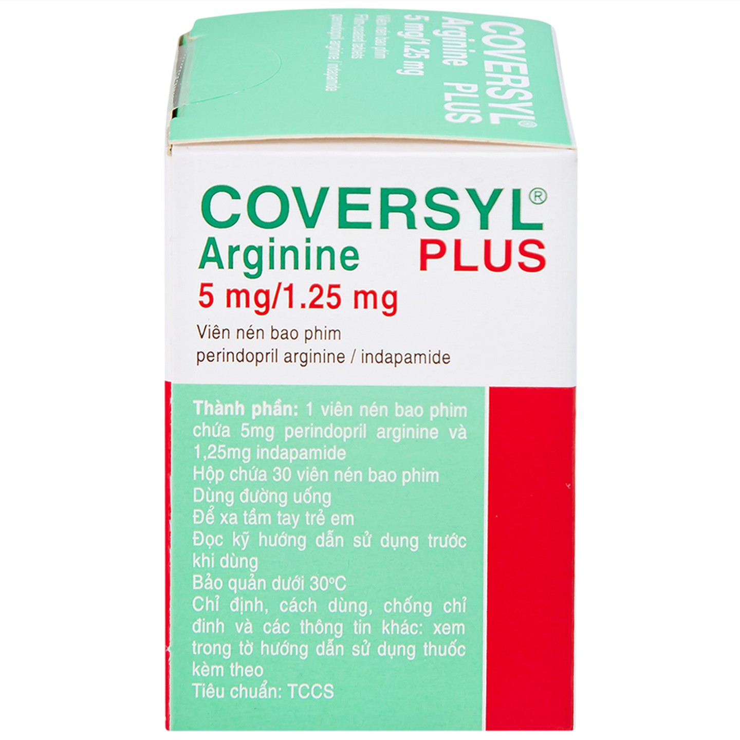 Thuốc Coversyl Plus 5mg/1,25mg trị tăng huyết áp (30 viên)