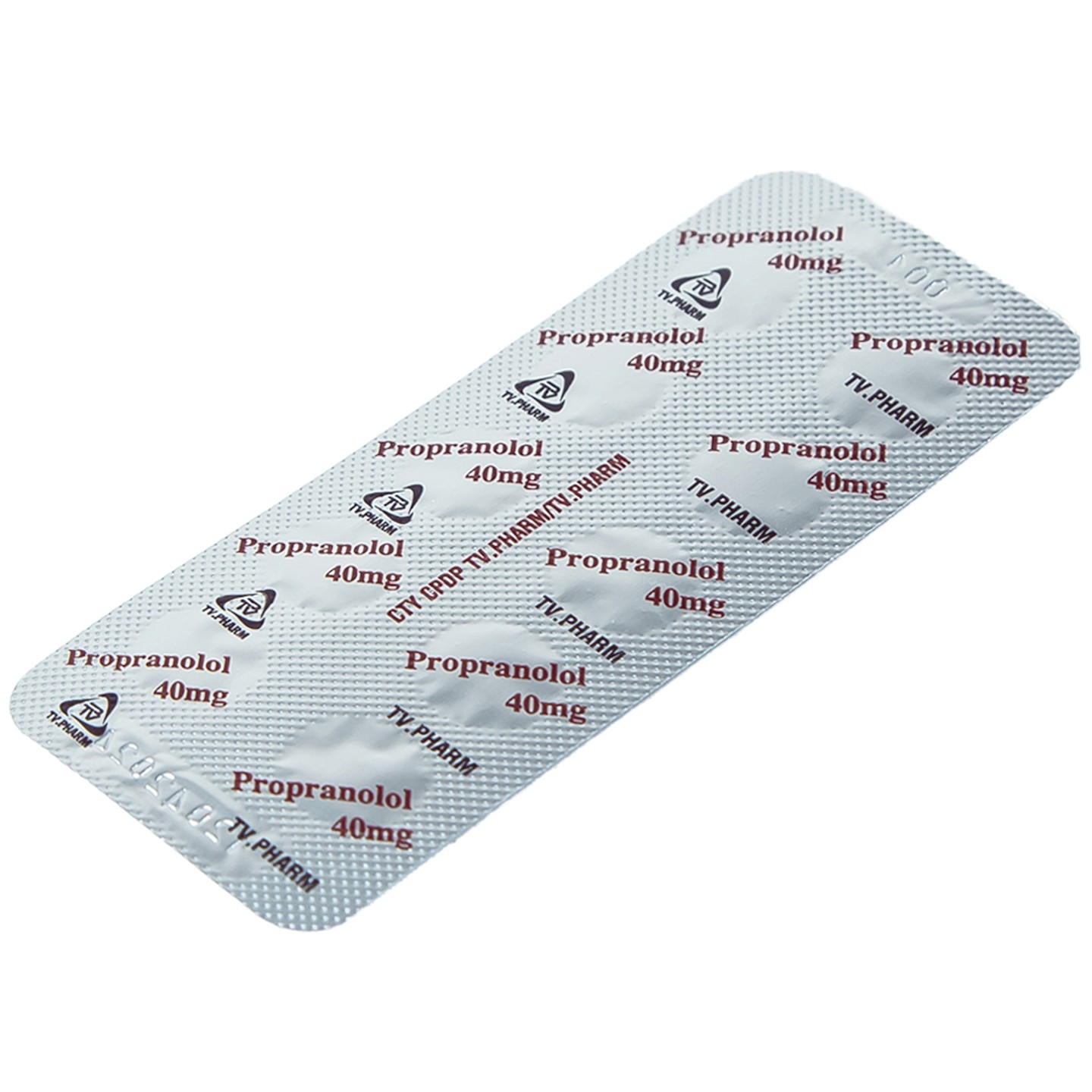 Thuốc Propranolol 40mg điều trị tăng huyết áp, đau thắt ngực