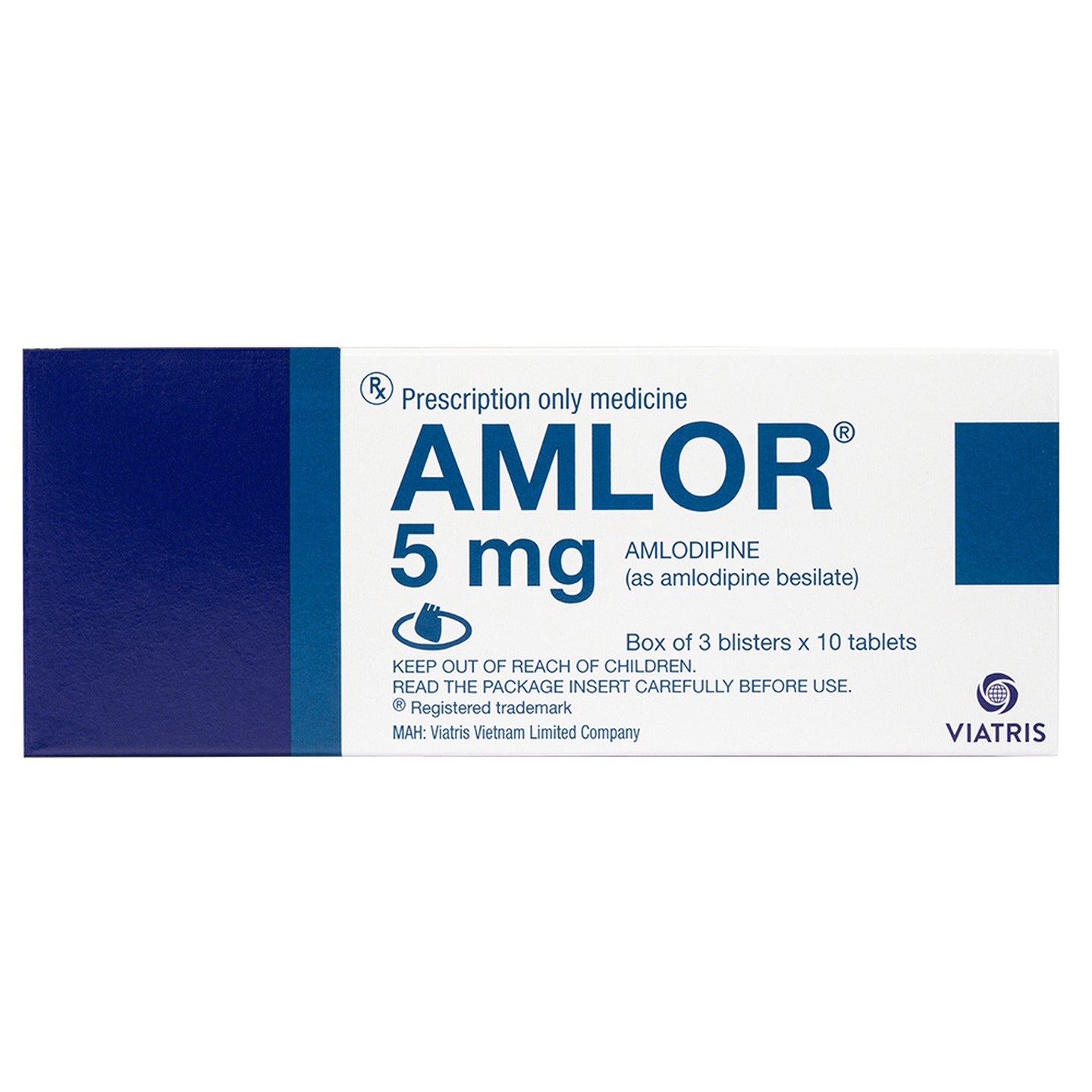 Amlor 5 Pfizer: Thuốc trị tăng huyết áp, đau thắt ngực