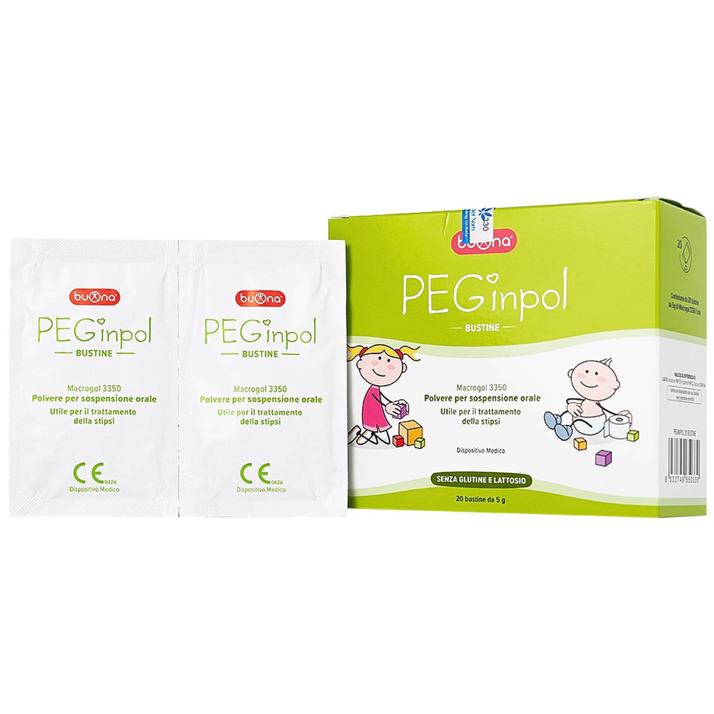 Bột nhuận tràng Peginpol Macrogol cải thiện táo bón