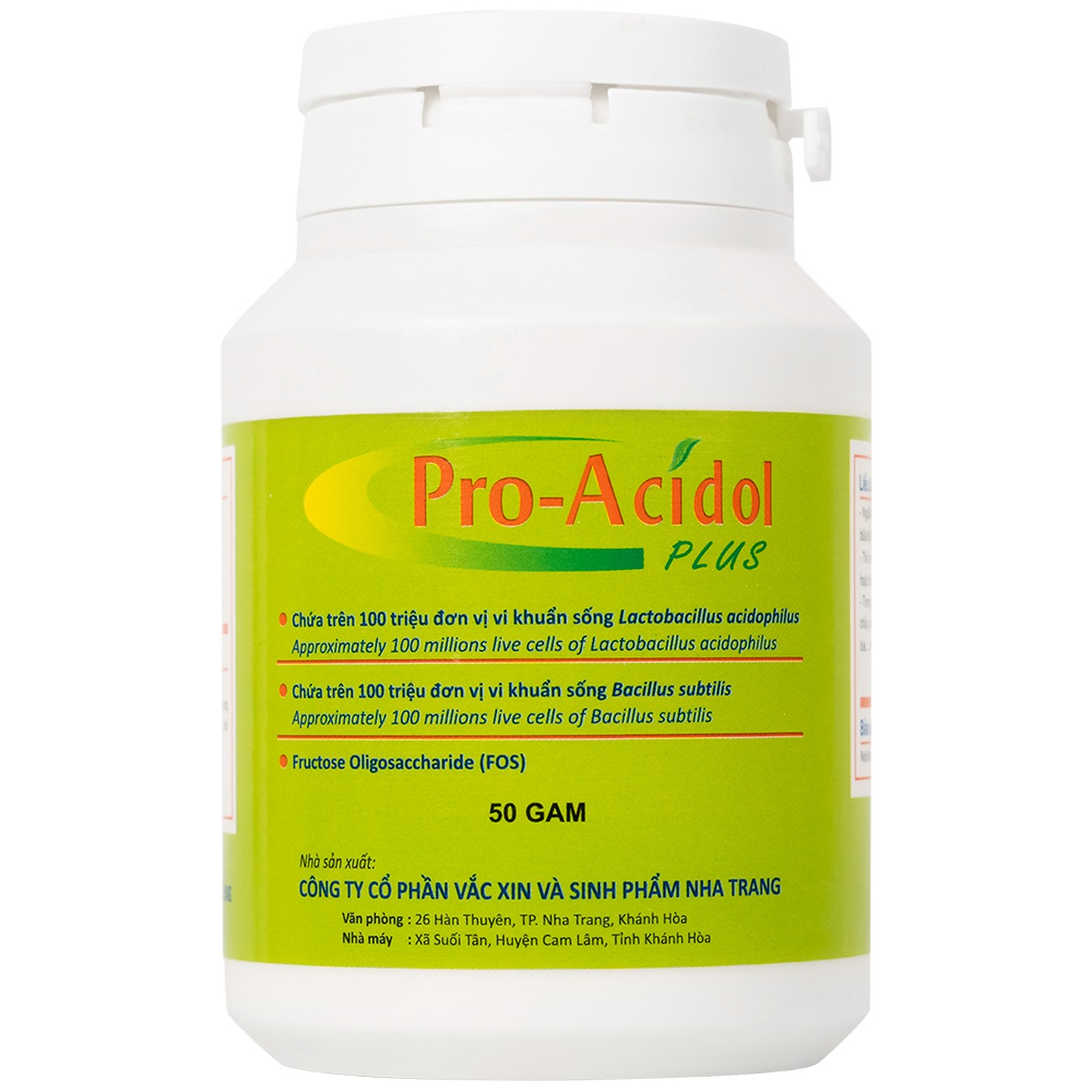 Thuốc Pro-Acidol Plus 50g Biopharco điều trị rối loạn tiêu hóa, viêm ...
