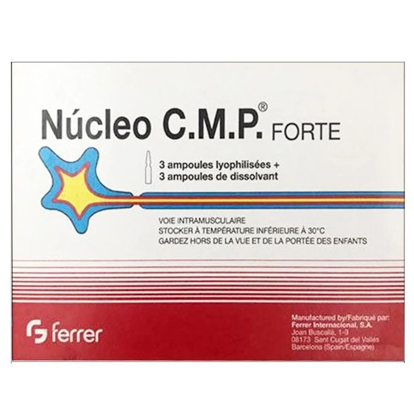 Bột pha tiêm Nucleo C.M.P Forte (Hộp 3 cặp) - Long Châu