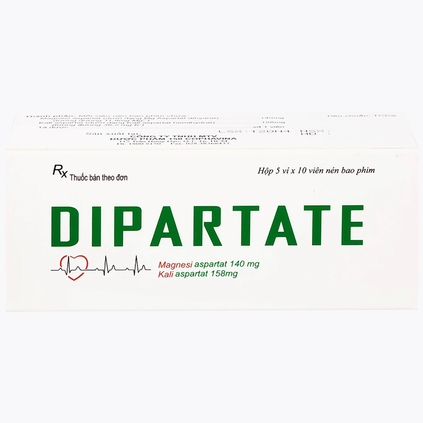 Thuốc Dipartate Cophavina bổ sung magnesi và kali, hỗ trợ điều trị suy ...
