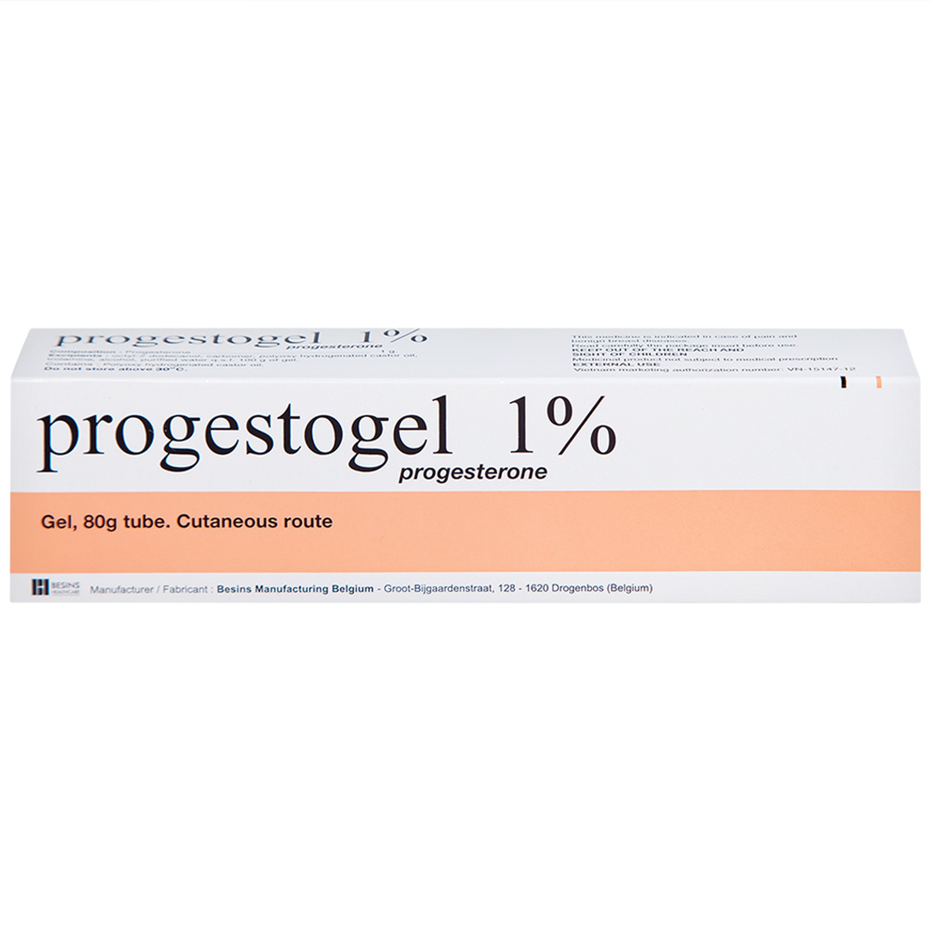 Thuốc Progestogel 1% Kolmar điều trị các bệnh vú lành tính (80g)