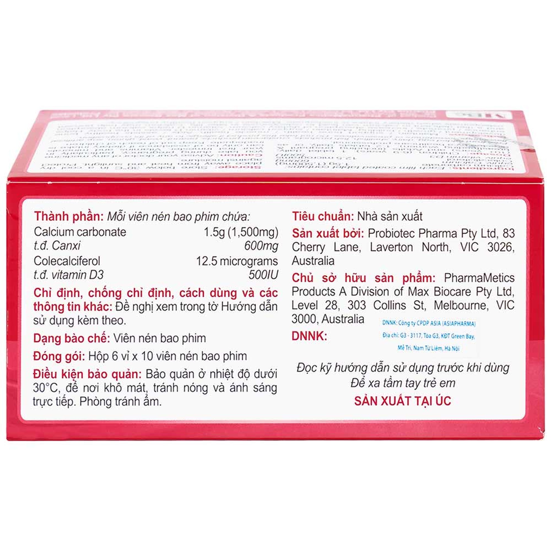 Viên nén Abricotis Probiotec hỗ trợ sức khỏe xương, cơ bắp