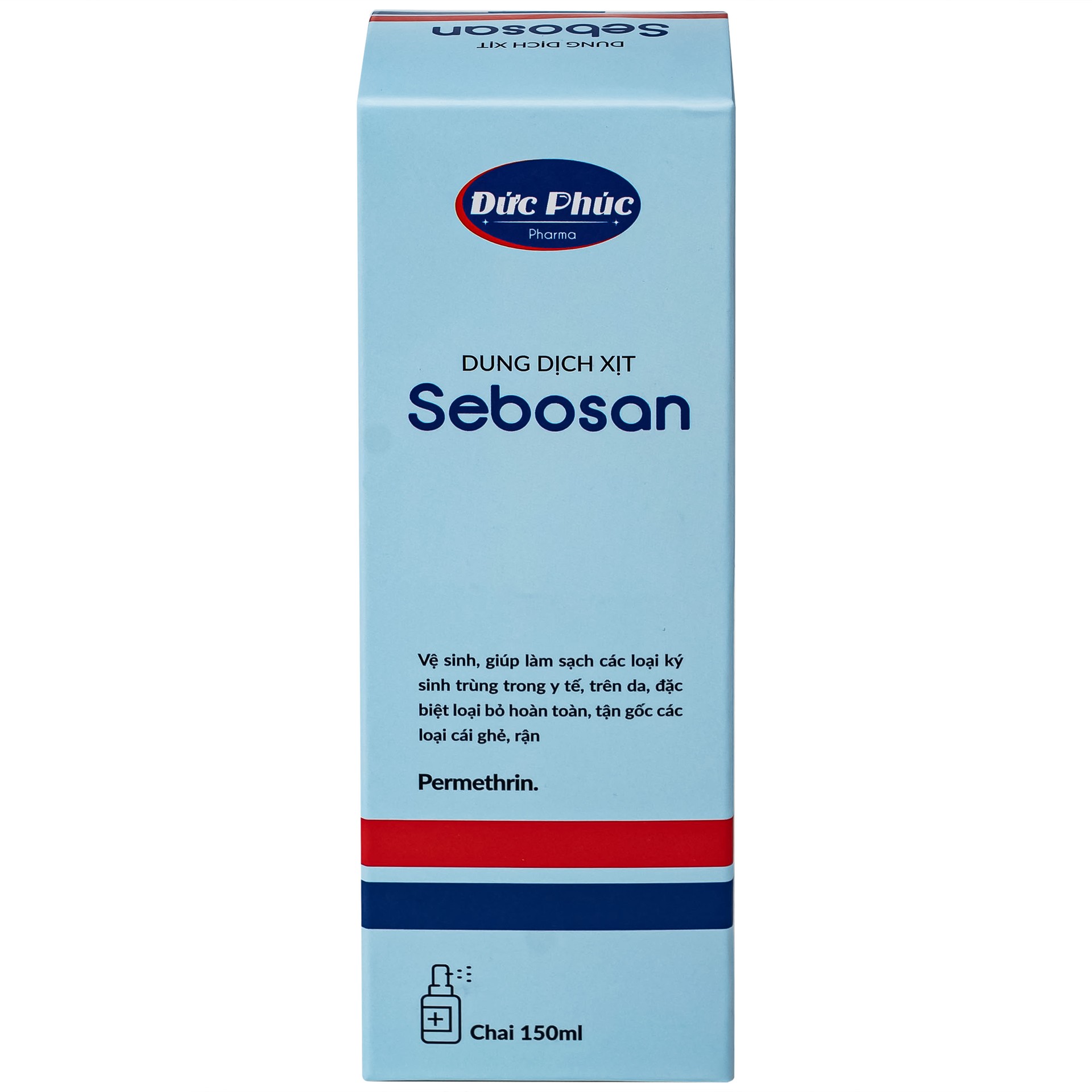 Xịt ngoài da làm sạch ký sinh trùng 150ml Sebosan Đức Phúc - Nhà thuốc ...
