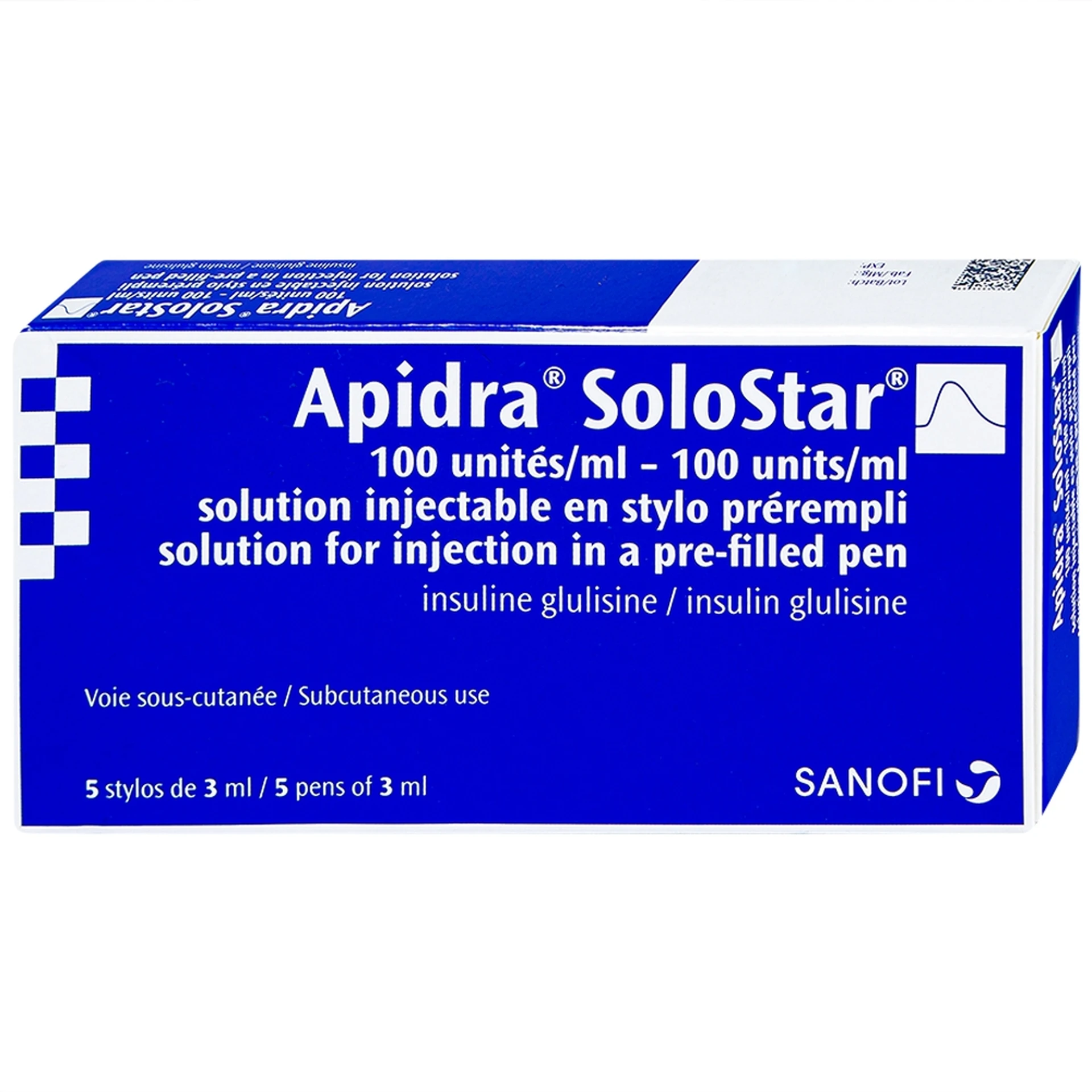 Bút tiêm Apidra Solostar 100IU/ml (5 cây) - Nhà thuốc Long Châu