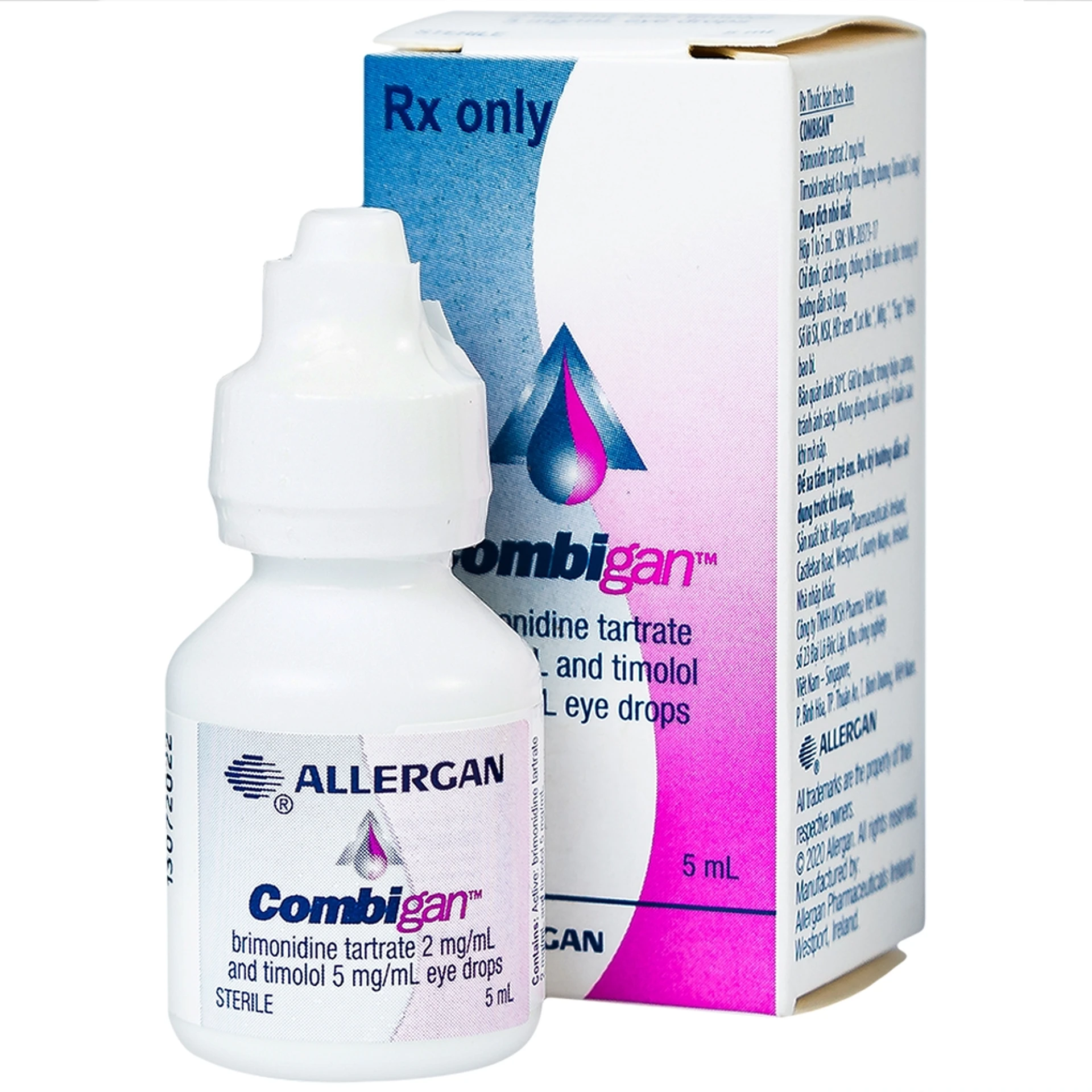 Thuốc nhỏ mắt Combigan Allergan trị tăng nhãn áp (Chai 5ml)