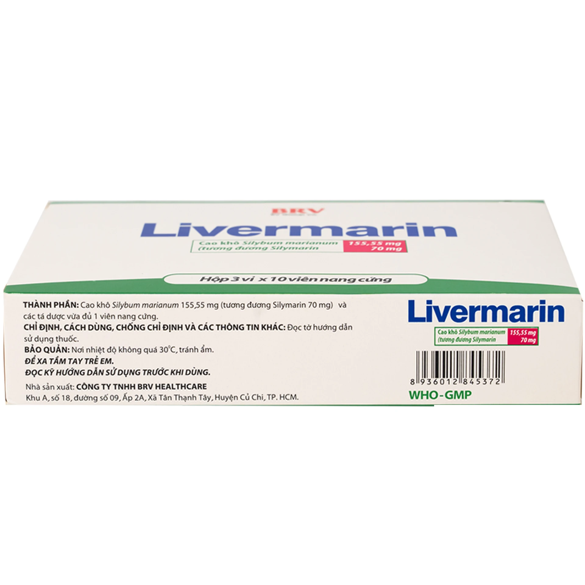 Thuốc Livermarin 70mg trị rối loạn tiêu hoá, viêm gan