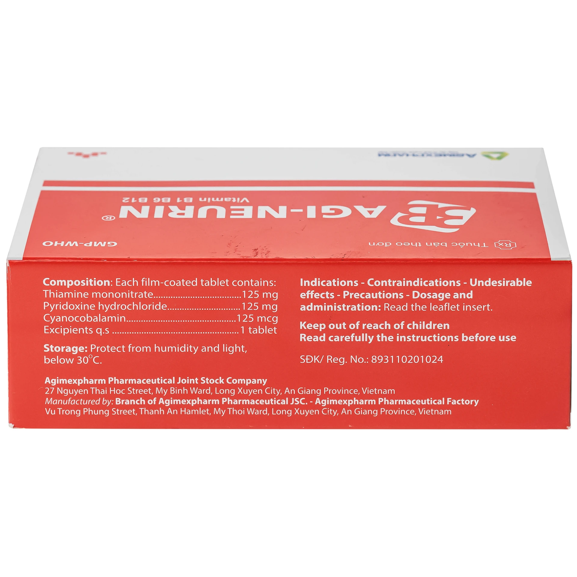 Thuốc 3B Agi-Neurin Agimexpharm điều trị các triệu chứng bệnh và các ...