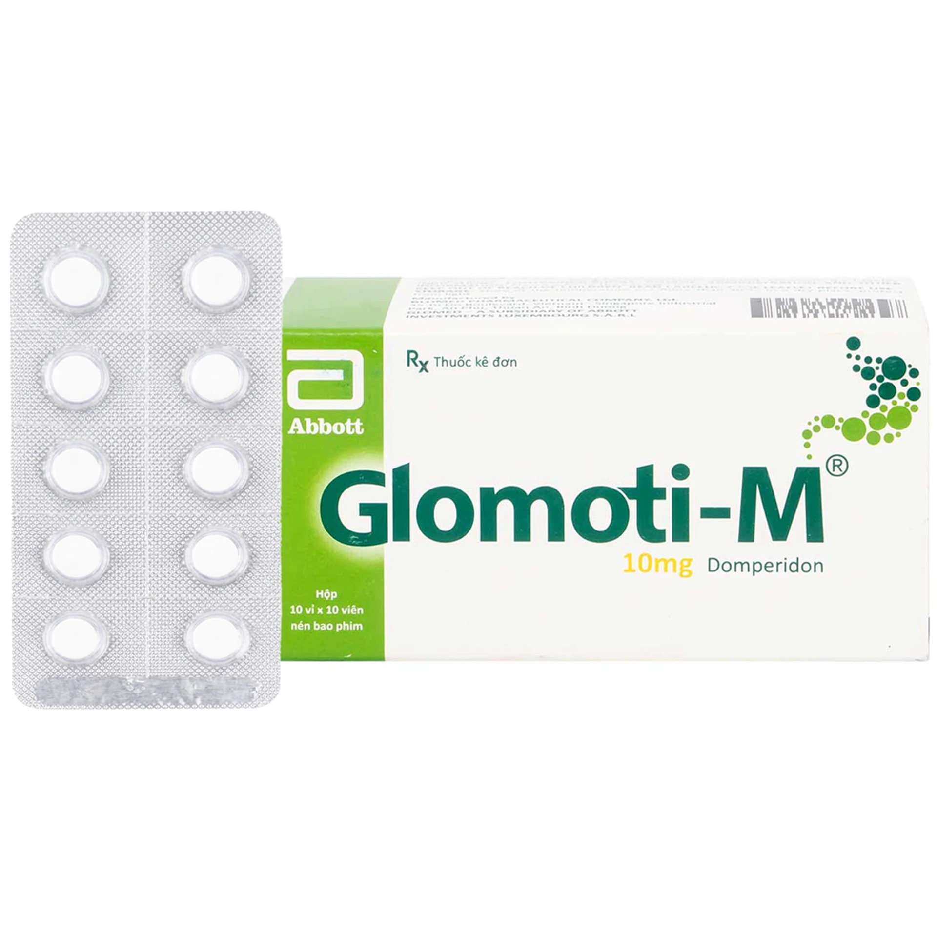 Thuốc Glomoti-M 10mg giảm các triệu chứng rối loạn tiêu hoá