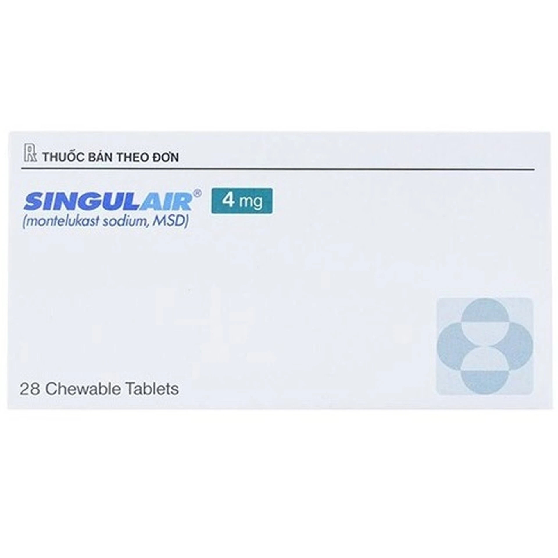 Thuốc Singulair 4mg trị hen phế quản