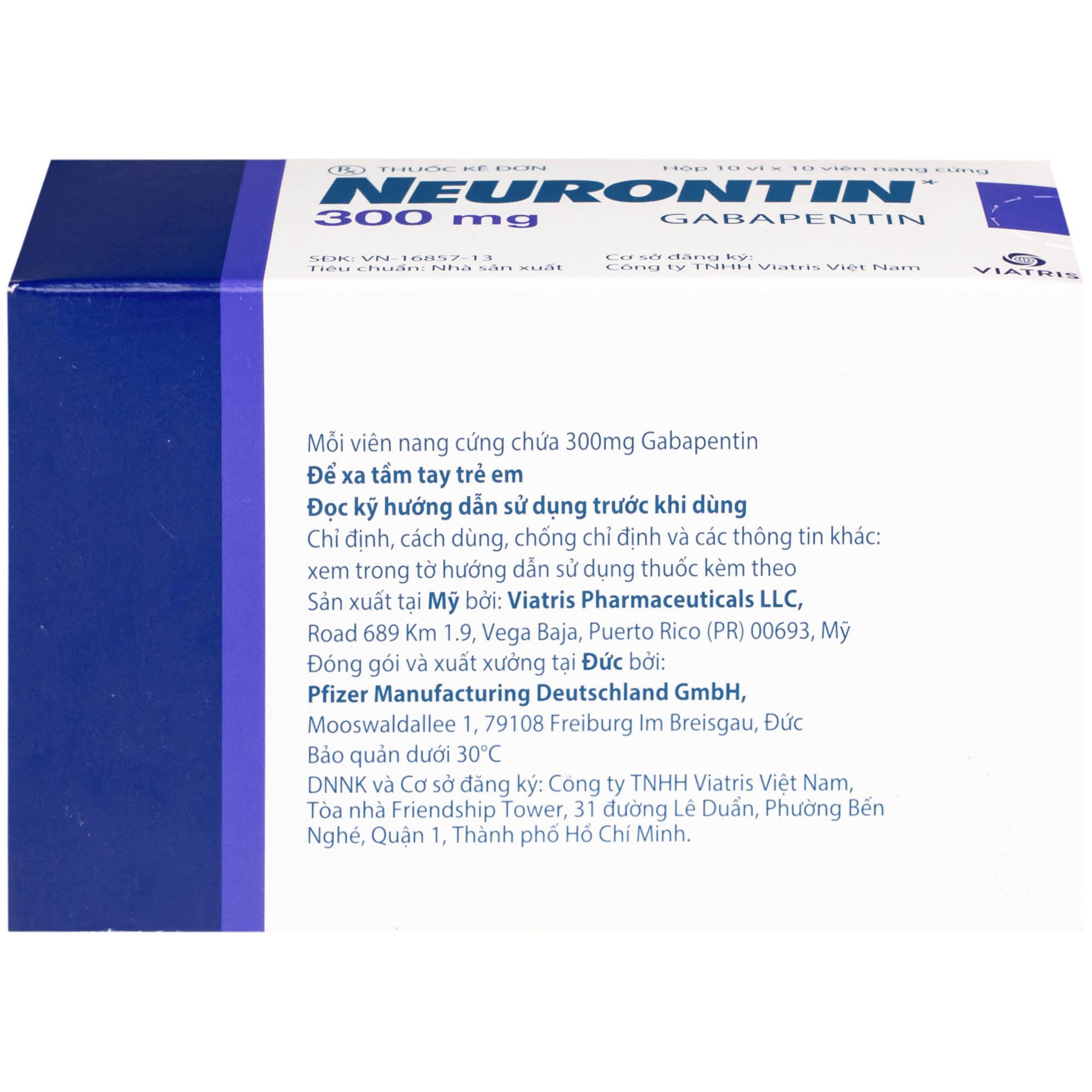 Neurontin 300mg là thuốc gì? Công dụng, cách dùng, lưu ý