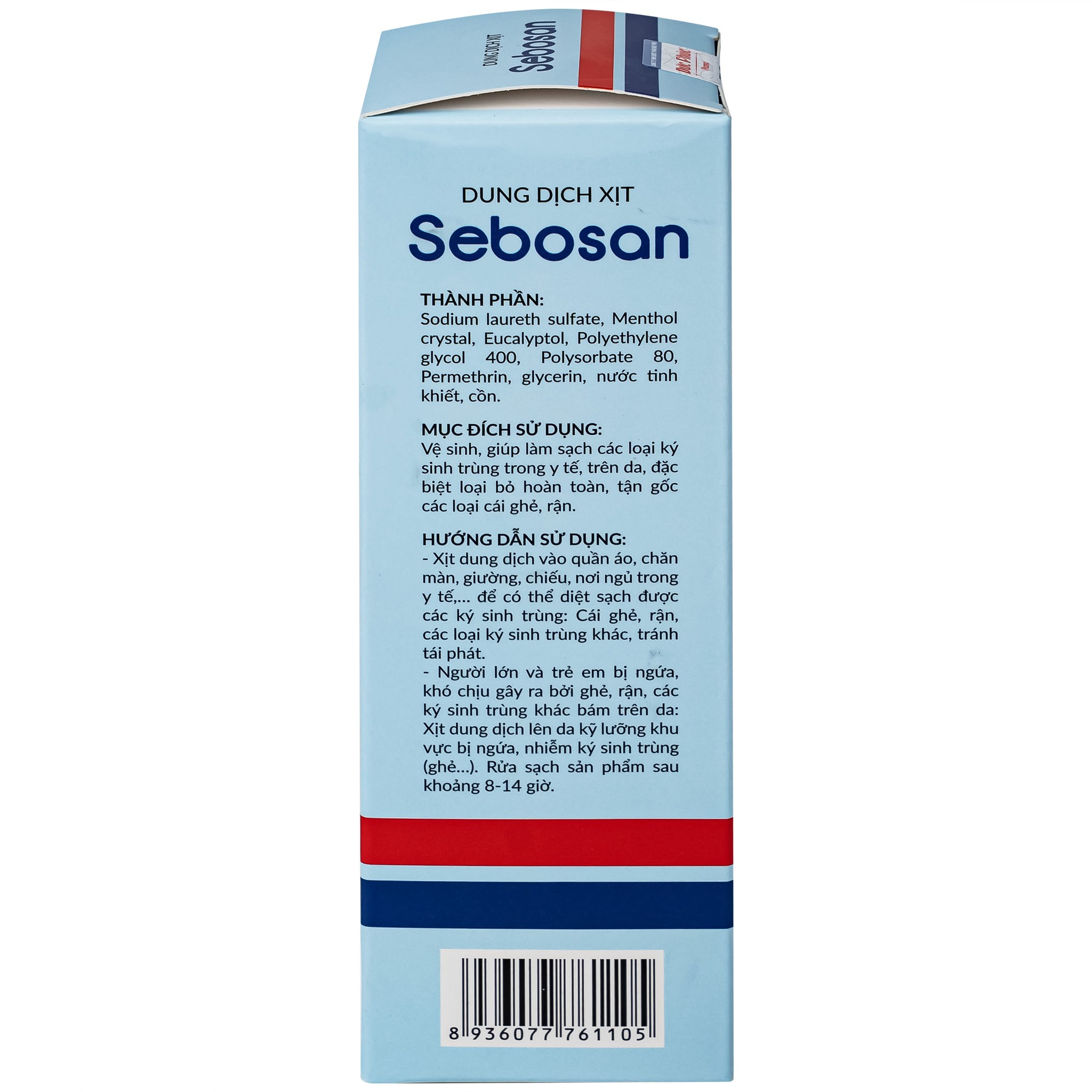 Xịt ngoài da làm sạch ký sinh trùng 150ml Sebosan Đức Phúc - Nhà thuốc ...