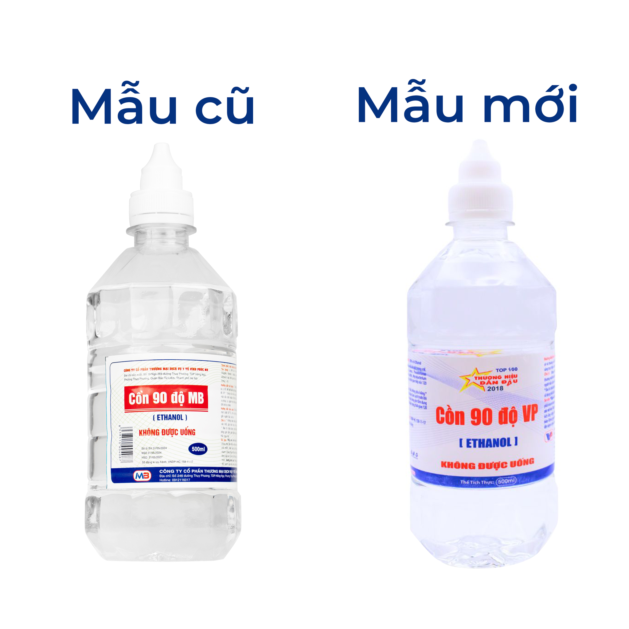 Cồn 90 Độ Vp 500Ml - Nhà thuốc Long Châu