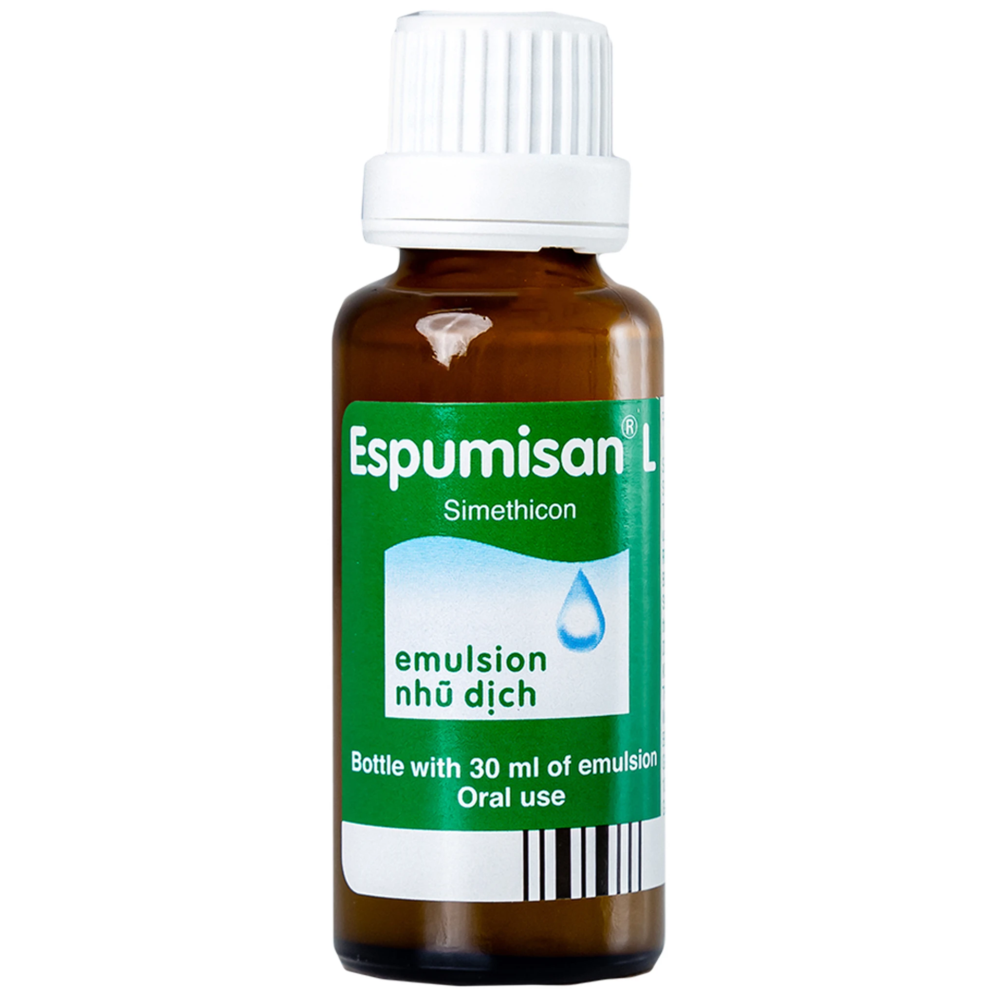 Nhũ dịch uống Espumisan L 40mg trị chướng bụng (Chai 30ml)