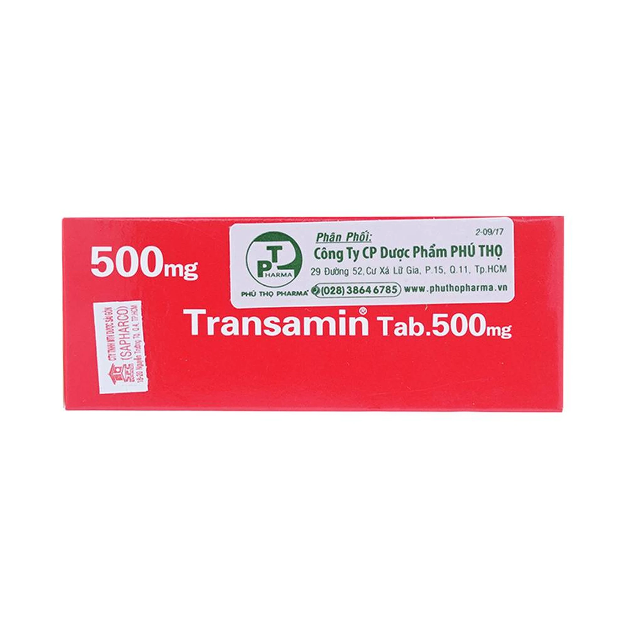 Thuốc cầm máu Transamin 500mg điều trị chảy máu bất thường