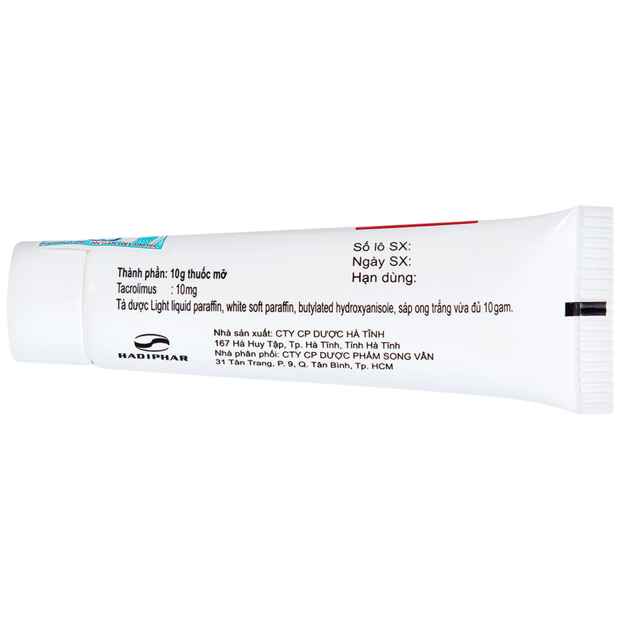 Thuốc Sovalimus 0.1% Hadiphar điều trị chàm cơ địa (10g)