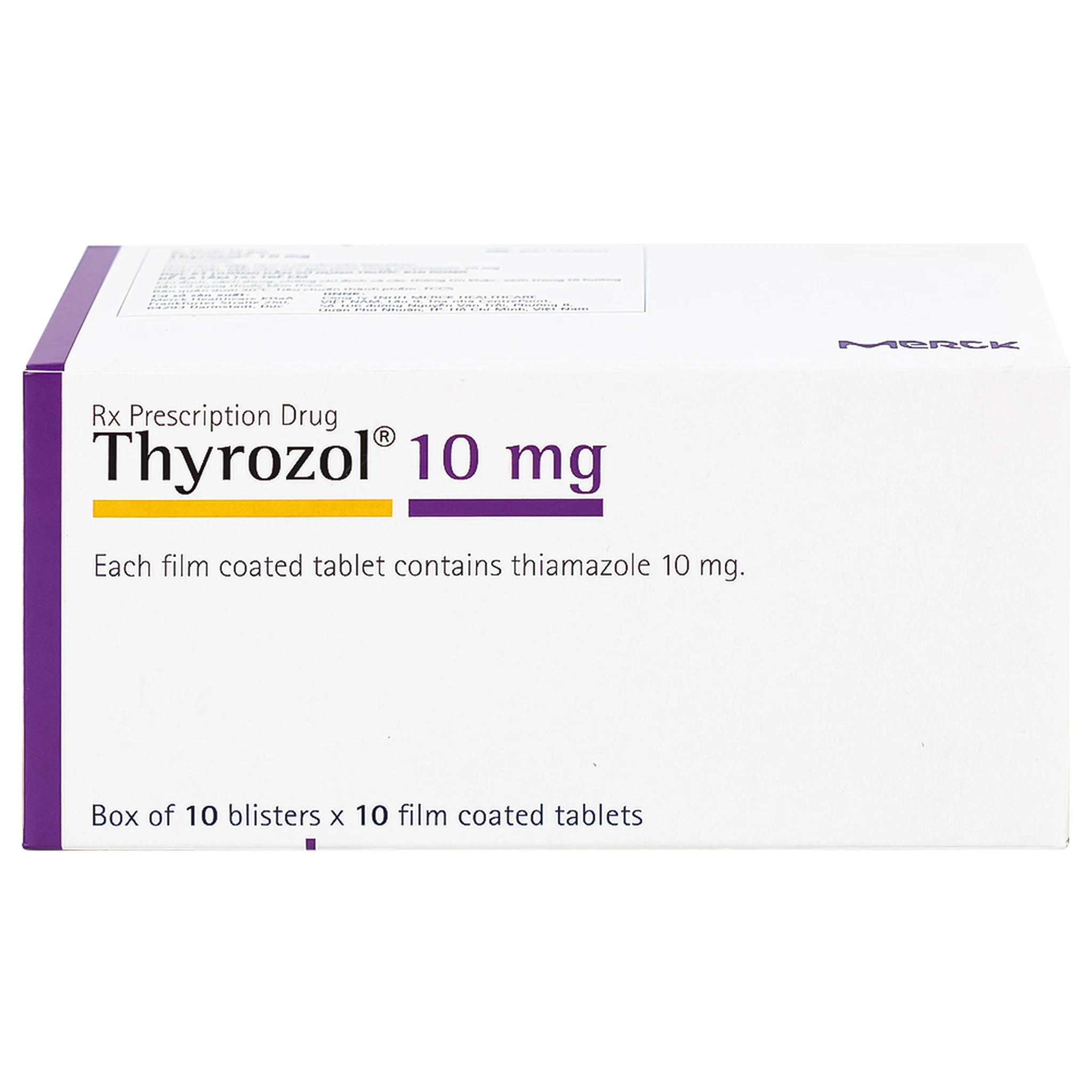 Thuốc Thyrozol 10mg trị duy trì trong cường giáp