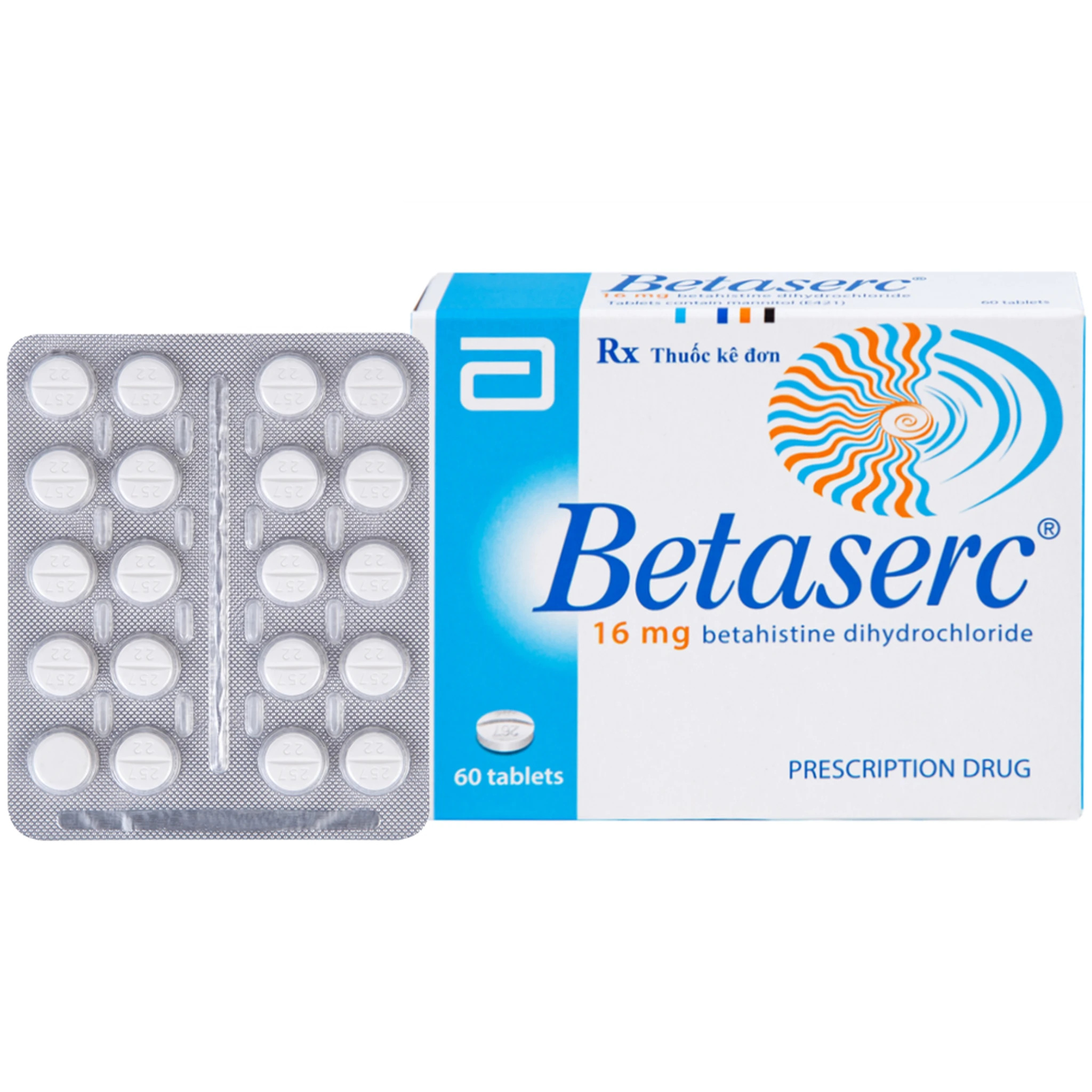 Betaserc 16mg Abbott: Thuốc điều trị rối loạn tiền đình