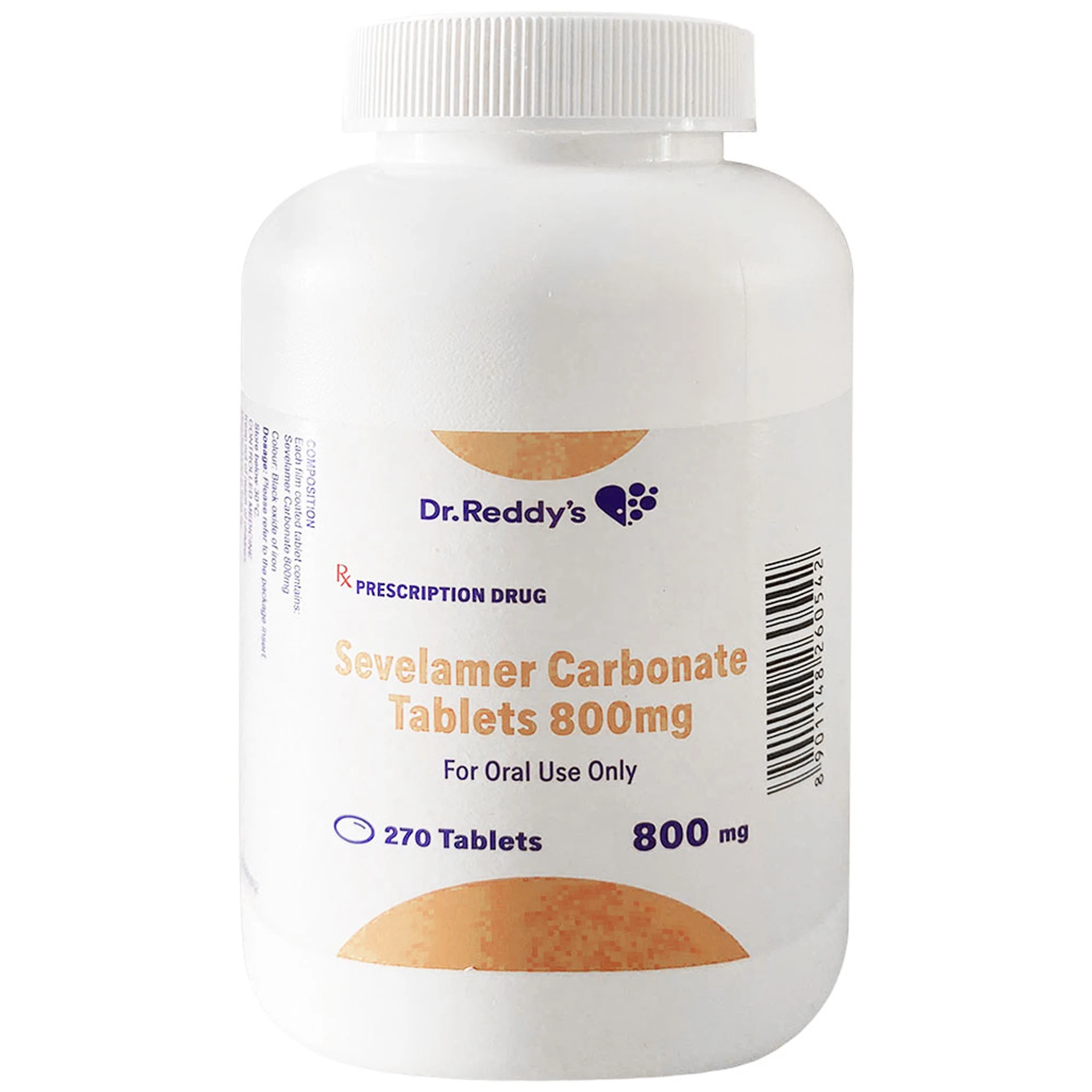 Thuốc Sevelamer Carbonate Tablets 800mg Dr. Reddy's kiểm soát tình ...