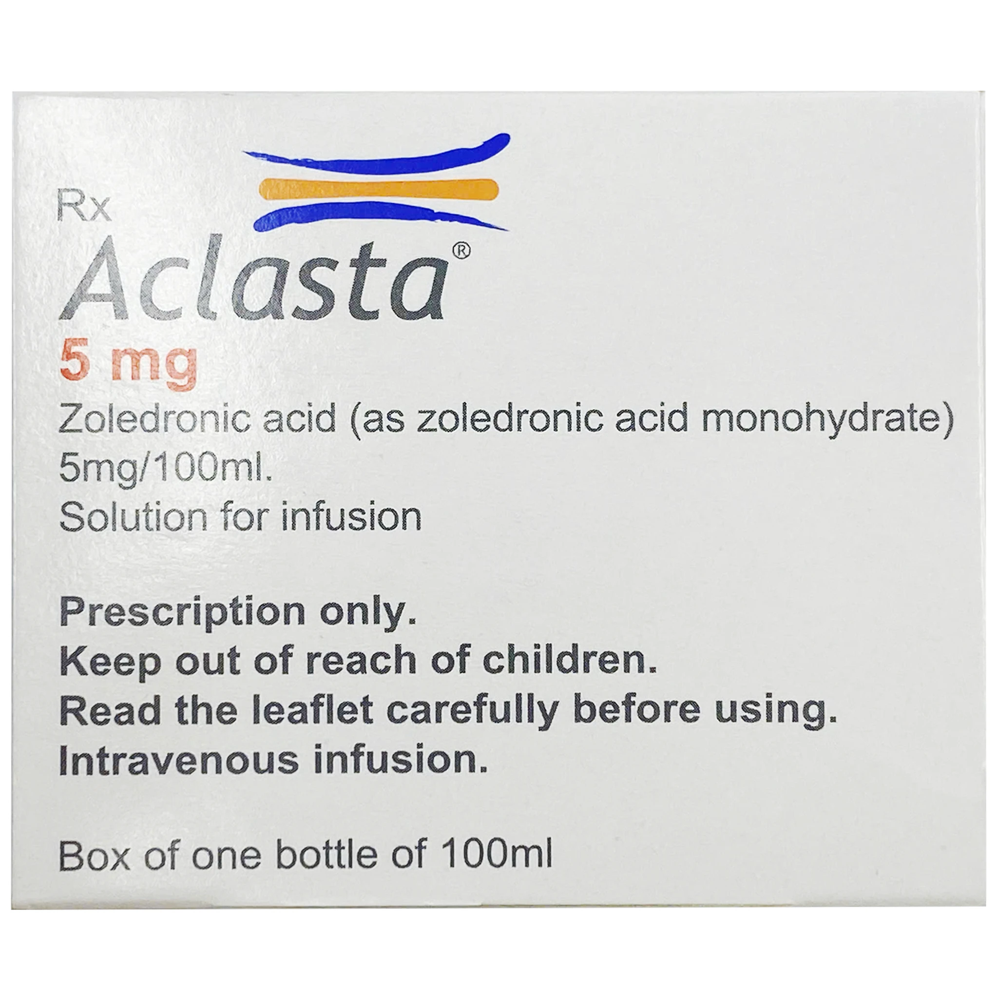 Dung dịch truyền tĩnh mạch Aclasta 5mg Sandoz điều trị loãng xương ở ...