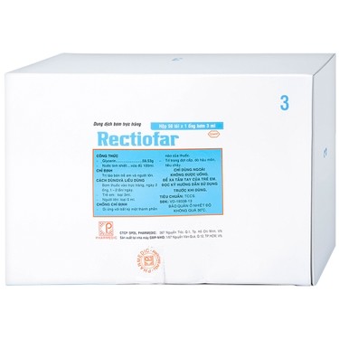 Thuốc Bơm trực tràng Rectiofar 3ml cách dùng như thế nào?