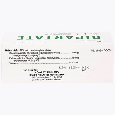 Thuốc Dipartate Cophavina bổ sung magnesi và kali, hỗ trợ điều trị suy ...
