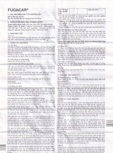 Thuốc Fugacar 500mg Janssen điều trị nhiễm giun (1 viên) - Nhà thuốc ...