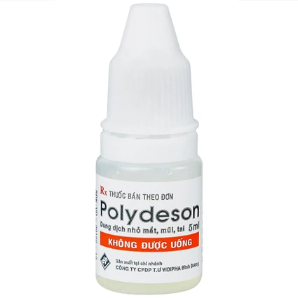 Thuốc nhỏ mắt Polydeson trị viêm, nhiễm trùng ở mắt (5ml)