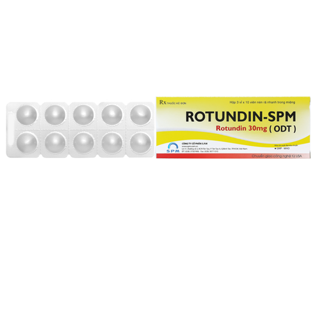 Thuốc Rotundin-SPM 30mg điều trị lo âu, căng thẳng (3 vỉ x 10 viên ...