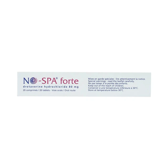Thuốc No-Spa Forte 80mg điều trị co thắt cơ trơn (2 vỉ x 10 viên)