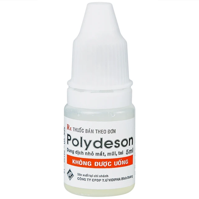 Thuốc nhỏ mắt Polydeson trị viêm, nhiễm trùng ở mắt (5ml)