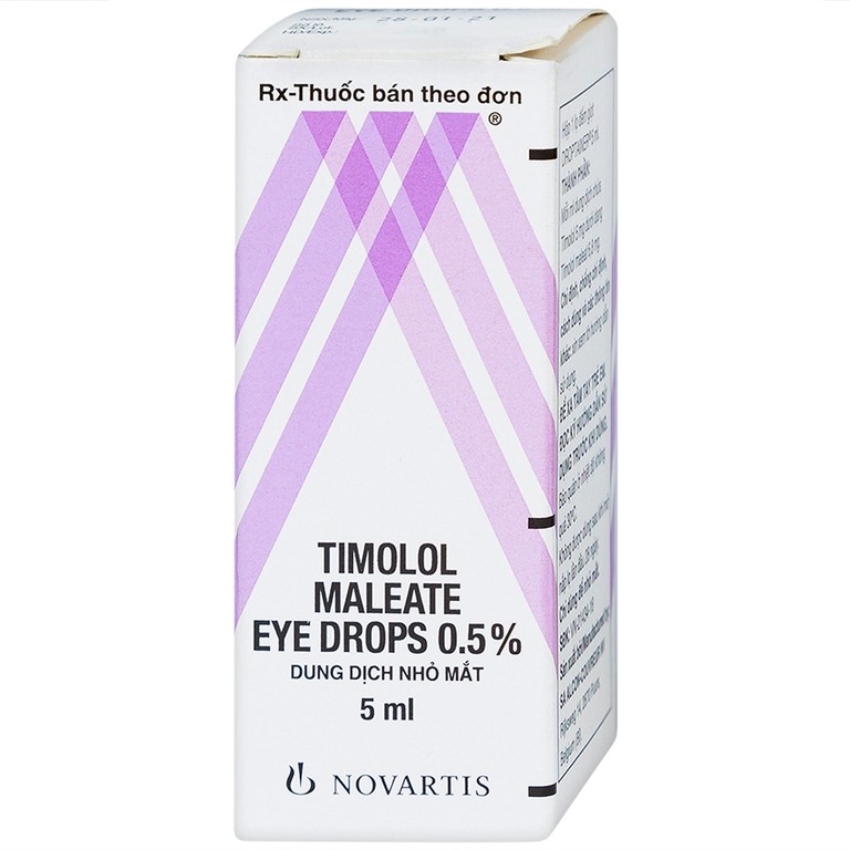 Thuốc Timolol Maleate Drop 0.5% 5ml trị tăng nhãn áp, glaucoma góc mở
